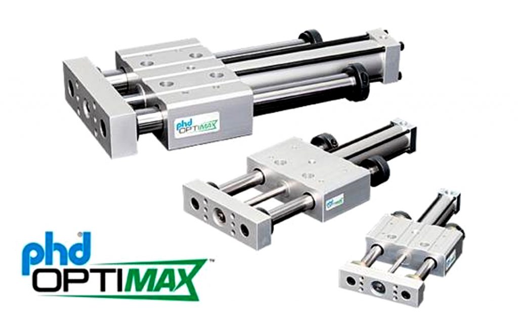 Fluid Power - OPTIMAX Pneumatic Linear Slides from PHD | FluidShop.com